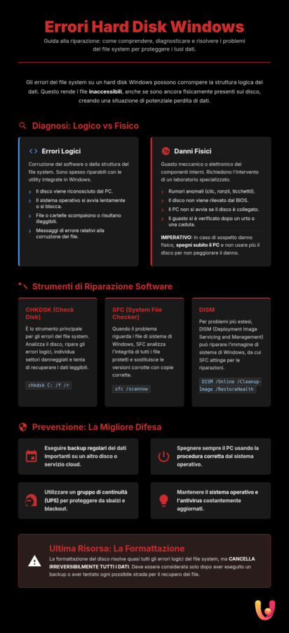 Errori hard disk Windows: la guida definitiva per risolverli