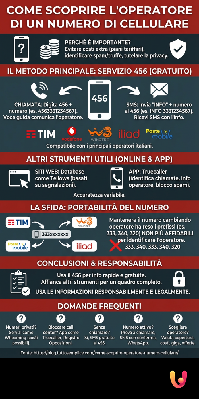 Come scoprire l'operatore di un numero di cellulare | TuttoSemplice.com